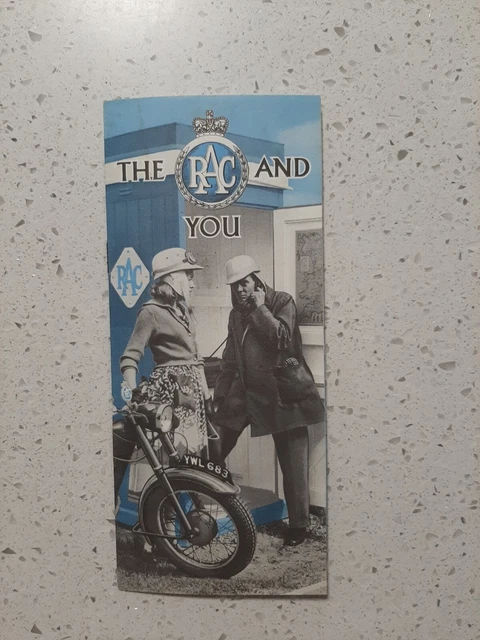 VINTAGE RAC BROCHURE & membership application, 1950`s? ephemera £1.99 ...