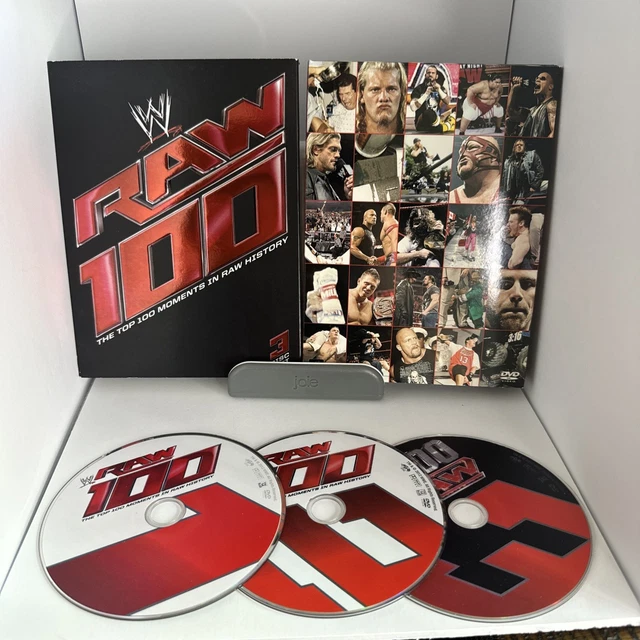 WWE: RAW 100: The Top 100 Moments in Raw History DVD 2012 3-Disc Set ...