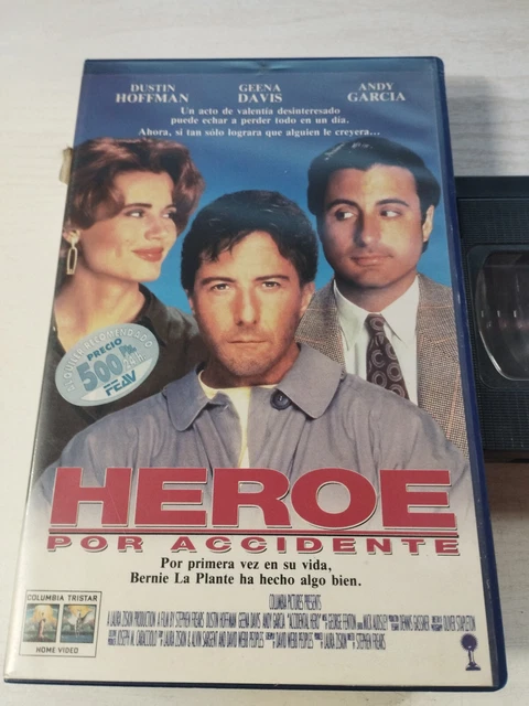 HERO BY ACCIDENT Dustin Hoffman Geena Davis 1992 - VHS Tape Spanish $55 ...