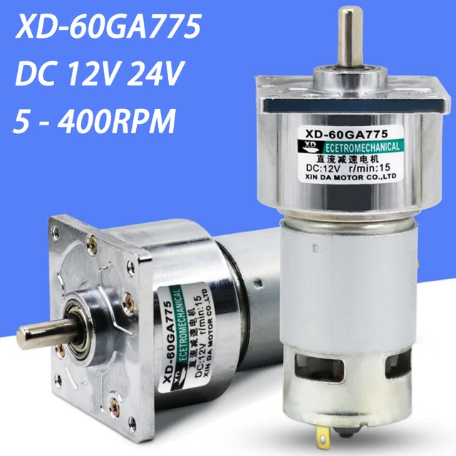 MOTORE RIDUTTORE RIDUTTORE 35 W 12 V24 V DC 10-400 RPM motore ...