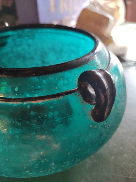 1960-70ER MARIO GAMBARO MURANO SCAVO CORROSO GLAS VASE römischer Stil ...