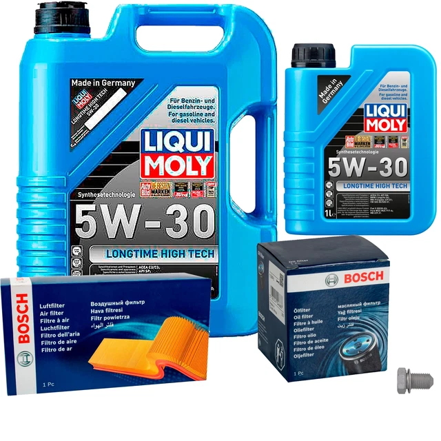 BOSCH INSPECTION SET 6 L Liqui Moly Longtime High Technologie 5W-30 pour Dodge EUR 111,88 ...