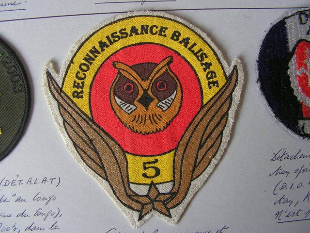 PATCH MILITAIRE PELOTON DE PROTECTION, RECONNAISSANCE, BALISAGE DU 5e ...