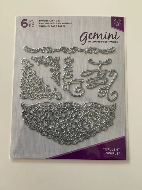 HELLO GEMINI DIES tourbillons opulents papercraft matrice en métal 6 ...