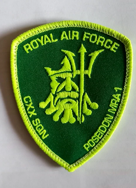 ROYAL AIR FORCE 120 SQN POSEIDON MRA1 shield cloth patch W/V £20.00 ...