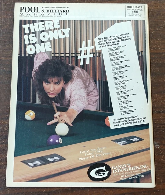 POOL & BILLIARD Magazine May 1989 Nick Varner / Black Boar Cue ...