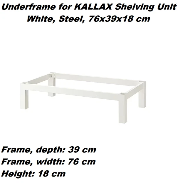 IKEA KALLAX RECTANGULAR Underframe For Shelving Unit White Base Frame ...