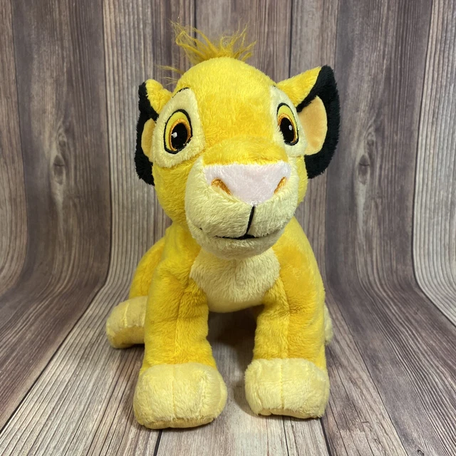 THE LION KING Disney Store Simba Cub Large Plush Stuffed Toy Vintage £5 ...