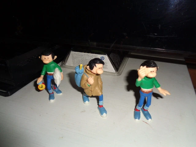 LOT DE 3 figurines PLASTOY Gaston LAGAFFE no Bully - Schleich EUR 12,00 ...
