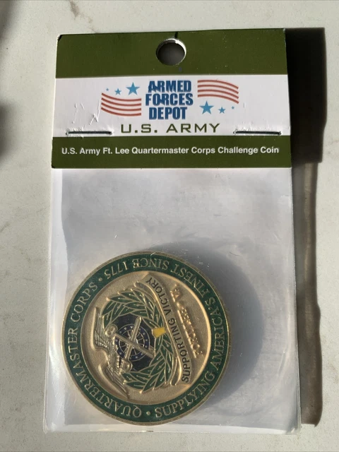 US ARMY QUARTERMASTER Corps Fort Lee, VA Challenge Coin $20.00 ...