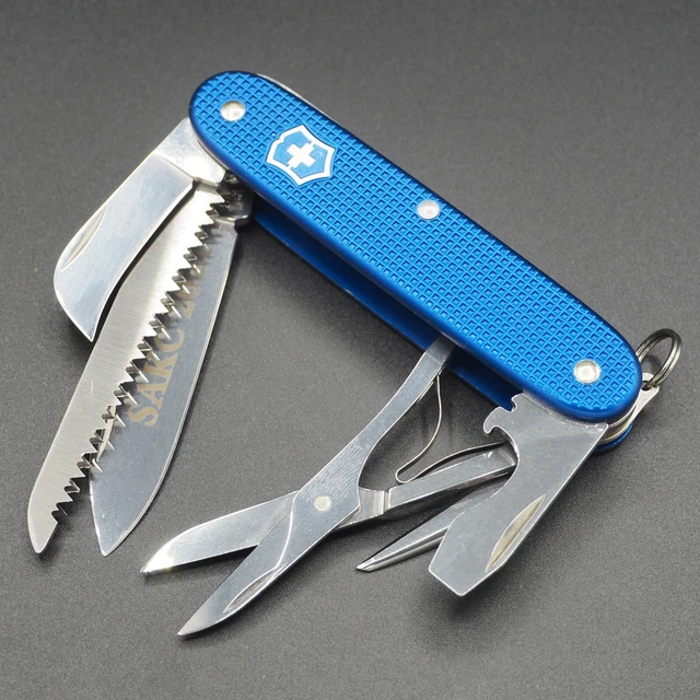 VICTORINOX HARVESTER X Alox DISCONTINUED rare Blue Swiss Army Knife NEW ...