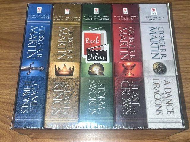 GEORGE R. R. Martins A Game of Thrones 5-Book Boxed Set: Song of Ice ...