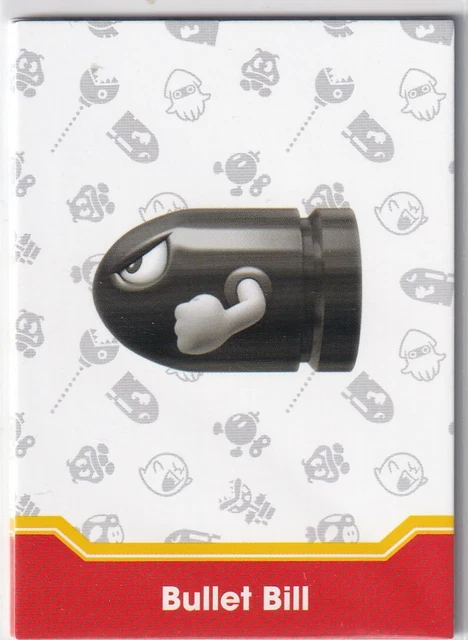 PANINI SUPER MARIO Trading Carte Mappa No. 93 Enemy Card Bullet Bill ...