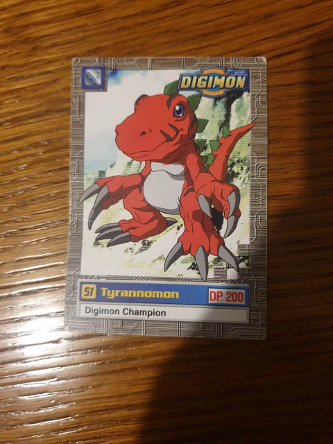 CARTE DIGIMON TYRANNOMON numéro 51 - DP 200 5 SUR 32 ANNEE 2000 EUR 1 ...