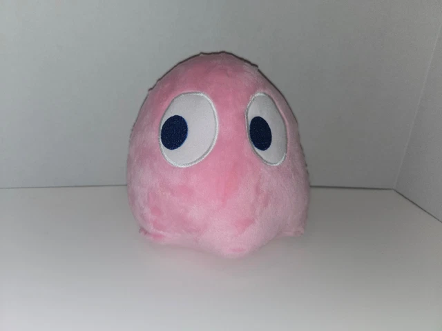 PAC-MAN PINK GHOST Plush 6" Blinky Inky Clyde Sue Character Stuffed Toy ...