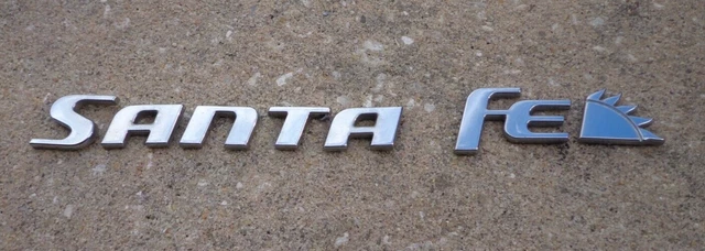 HYUNDAI SANTA FE emblem letters badge decal logo symbol rear OEM ...
