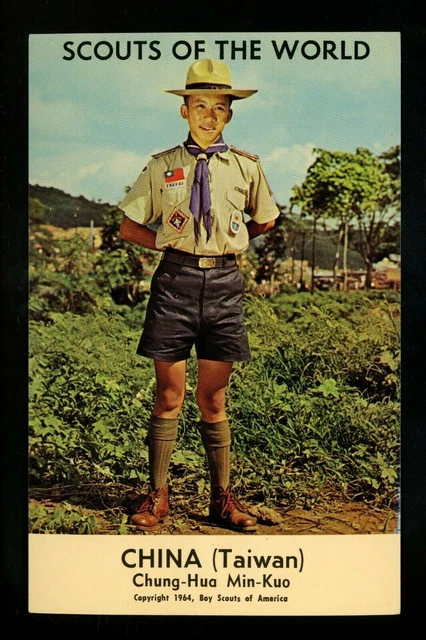 CARTOLINA SCOUTISTICA BOY Scouts of the World 1964 Cina Taiwan Chung ...