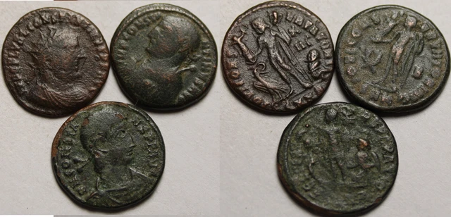 LOT RARE GENUINE ancient Roman coins Radiate Constantine Jupiter ...