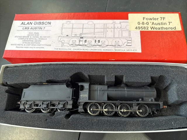ALAN GIBSON KIT Built Fowler 7F ‘Austin 7’ 0-8-0 49582 BR Black Early ...