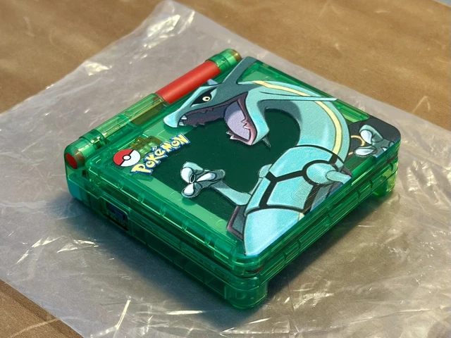 GAMEBOY ADVANCE SP Ags 101 Rayquaza Reshell Ique Factory Stock ...
