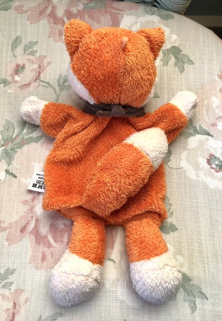 STERNTALER ORANGE FOX Hand Puppet Comforter Soft Toy Soother Doudou £9. ...