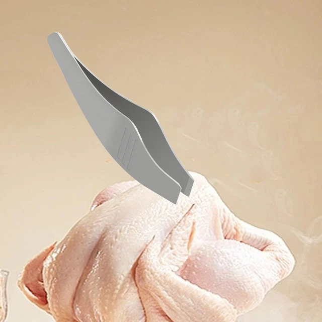 FISH BONE TWEEZER Garlic Peeler Cooking Tongs Tool for Removing Bones ...