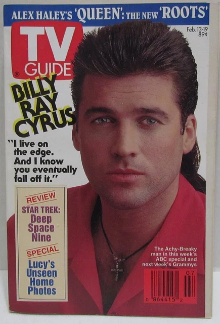 TV GUIDE FEB 1993 Billy Ray Cyrus, Lucille Ball, Queen miniseries £3.00 ...