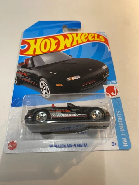 HOT WHEELS 2024 F Case '91 Mazda MX-5 Miata Black - Long Card Sealed! £7.00 - PicClick UK