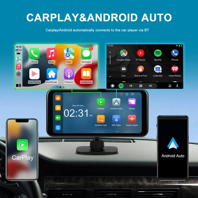 6.25''DVR CARPLAY/ANDROID AUTO/APPLE Airplay/Projection Screen WIFI AUX ...