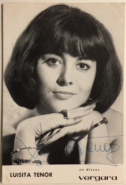 PHOTO AUTOGRAPHE DE La Chanteuse Luisita Tenor Circa 1960 EUR 10,00 ...