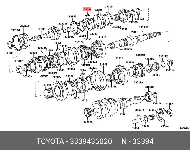CLÉ D'ORIGINE AUTHENTIQUE, changement de vitesse synchromique, n°3 ...