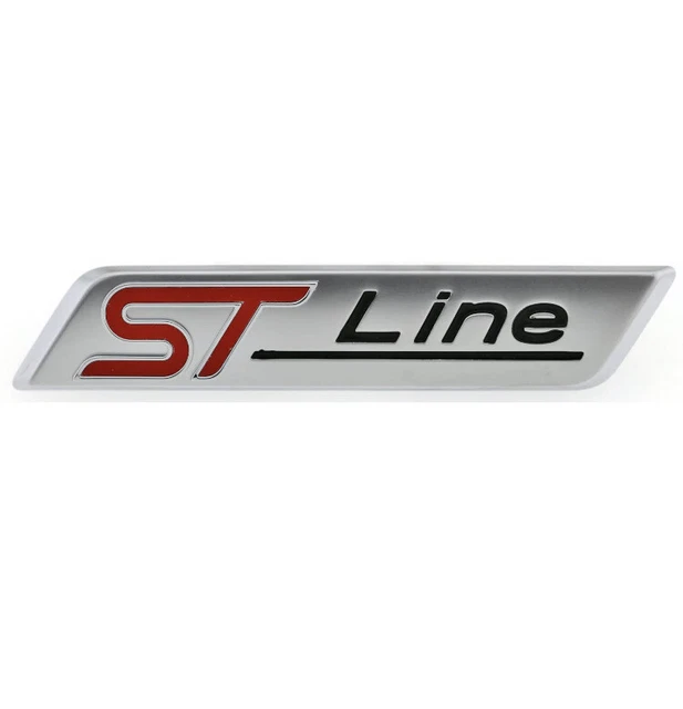 ST LINE SCHRIFTZUG für Ford Emblem logo Aufkleber Kotflügel Schwarz ...