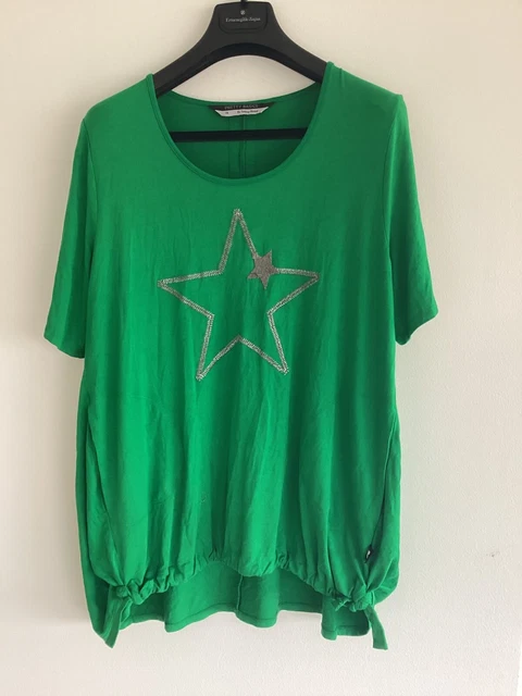 TAKING SHAPE PRETTY Basics Green Star tunic Top t shirt size 14 lovely ...