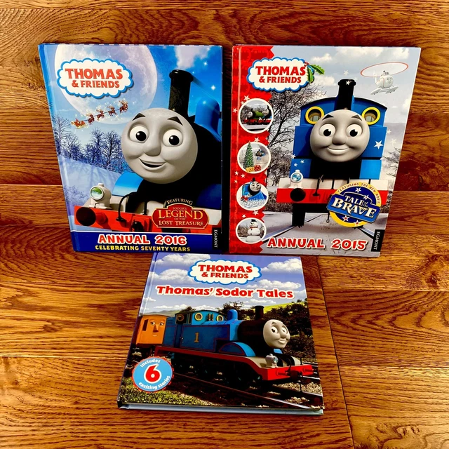 THOMAS THE TANK Engine & Friends Book Bundle X3 Annual 2015 2016 Sodor ...