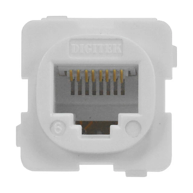 RJ45 CAT6 MECHANISM SOCKET Suits Clipsal style wall plates DIGITEK ...