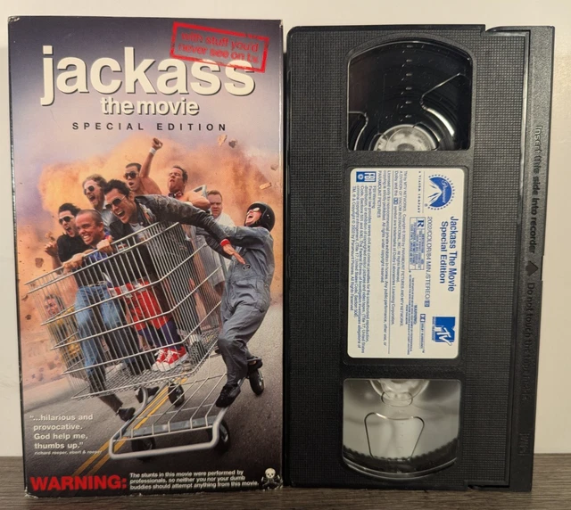 JACKASS THE MOVIE Special Edition used VHS 2003 Johnny Knoxville Steve ...