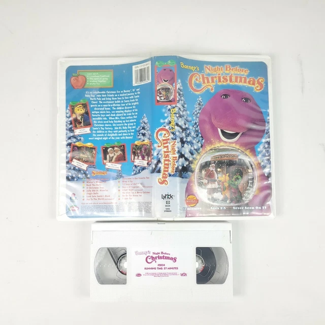 BARNEY'S NIGHT BEFORE Christmas 1999 Vhs $9.18 - PicClick CA