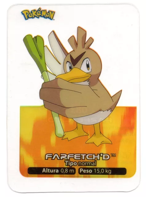 FARFETCH'D #083 LAMINCARD Coleccion Pokemon Lamincards 2005 Edibas (Usada) EUR 5,00 - PicClick FR