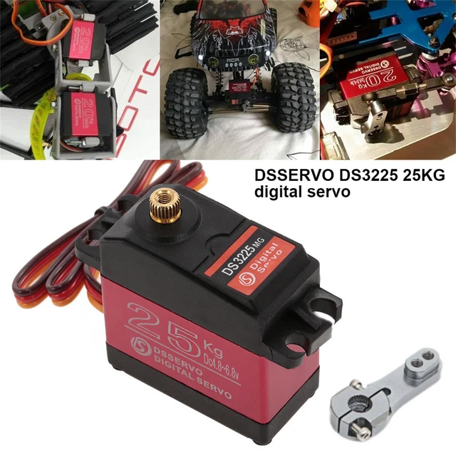 25KG METAL STEERING Digital Waterproof Servo DS3225mg High Torque RC ...