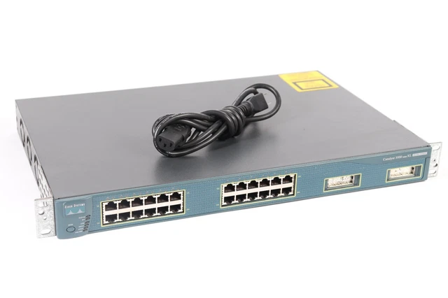 CISCO CATALYST 3500 Series XL WS-C3524-PWR-XL-EN 24-Port Gigabit ...