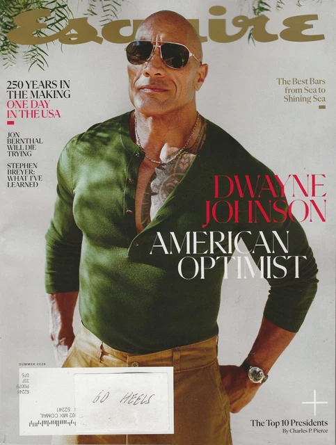 BRAND NEW DWAYNE JOHNSON Esquire Magazine SUMMER 2026 AMERICAN OPTIMIST ...