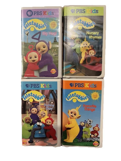 TELETUBBIES VHS TAPES PBS Big Hug Favorite Things Nursery Rhymes Lot 4 ...