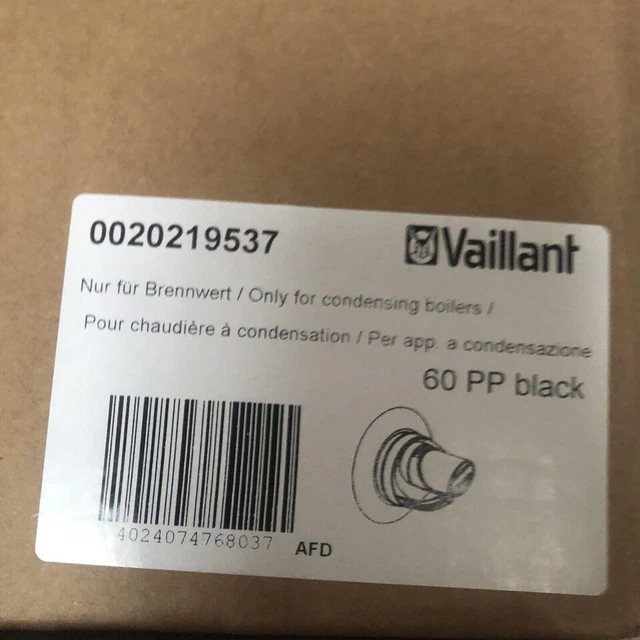 VAILLANT HORIZONTAL TERMINAL Flue Duct Kit 0020219537 £65.00 - PicClick UK