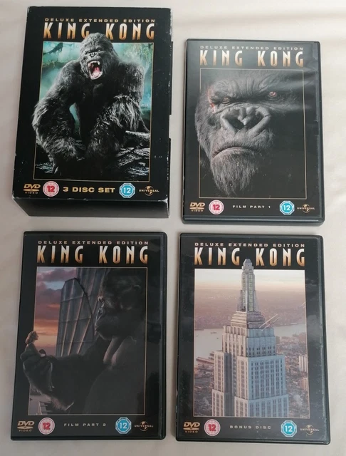 DVD - KING Kong Deluxe Extended Edition DVD Peter Jackson 3 Disc Set ...