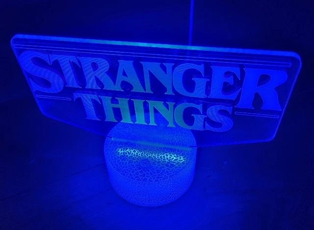 STRANGER THINGS LOGO LED night Light £10.80 - PicClick UK