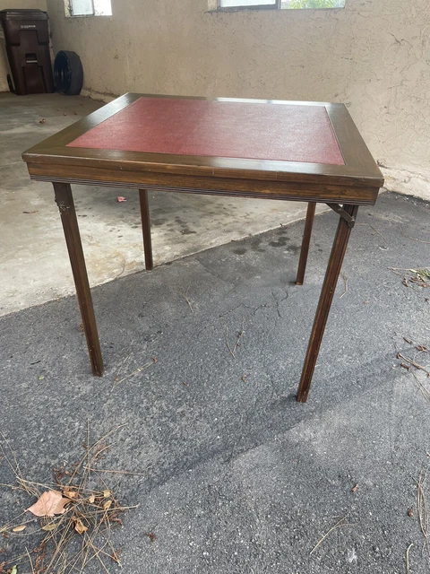 1950’S LEG-O-MATIC SOLID Wood Folding Table - Vintage Airstream Card ...