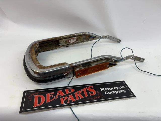 HARLEY GENERATOR SHOVELHEAD FLH front bumper w/ Taylor Mate lamps look ...