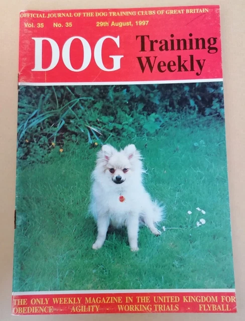MAGAZINE - VINTAGE Dog Training Weekly Magazine Vol #35 No #35 29th ...