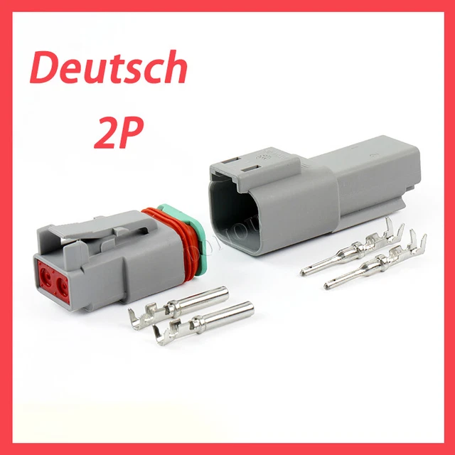 DEUTSCH DT SERIES 2 Way Pin - Connector Plug Waterproof Male, Female or Kit $2.81 - PicClick AU