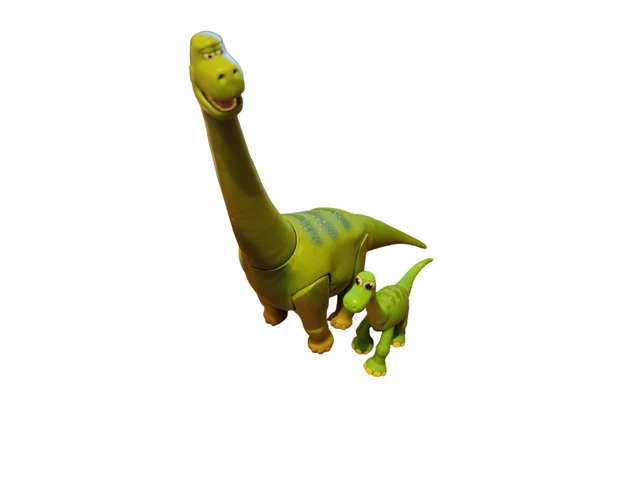 DISNEY PIXAR THE Good Dinosaur Arlo & Rare Poppa Henry Poseable Figures ...
